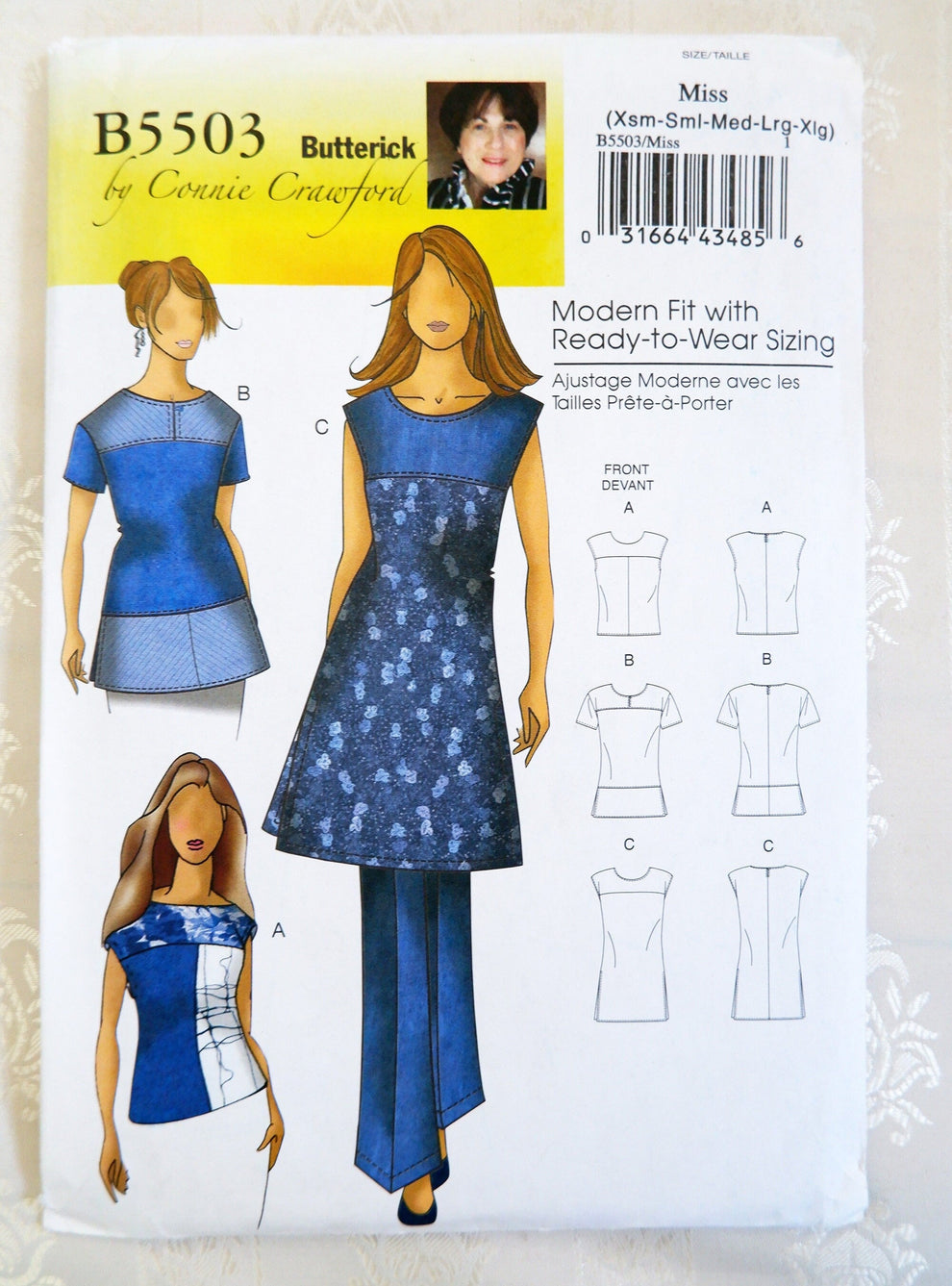 Butterick B5503, Connie Crawford blouse pattern, sizes XS -XL – AltFabrics